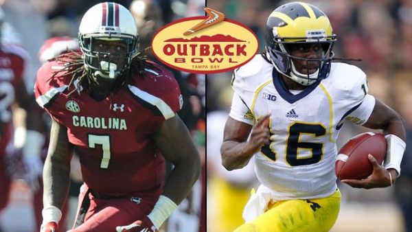 South Carolina vs. Michigan Bowl Game Picks for Outback Bowl 1/1 ...